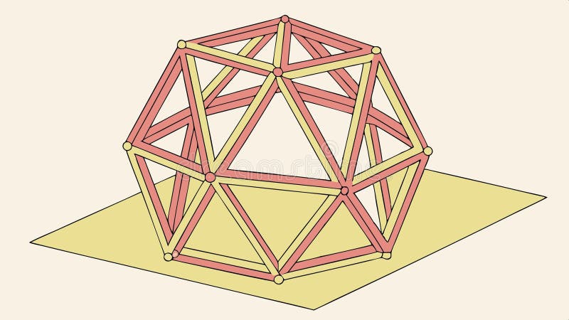 Dodecahedron Illustration, Geometric Shape and Math Art Vector Design ...