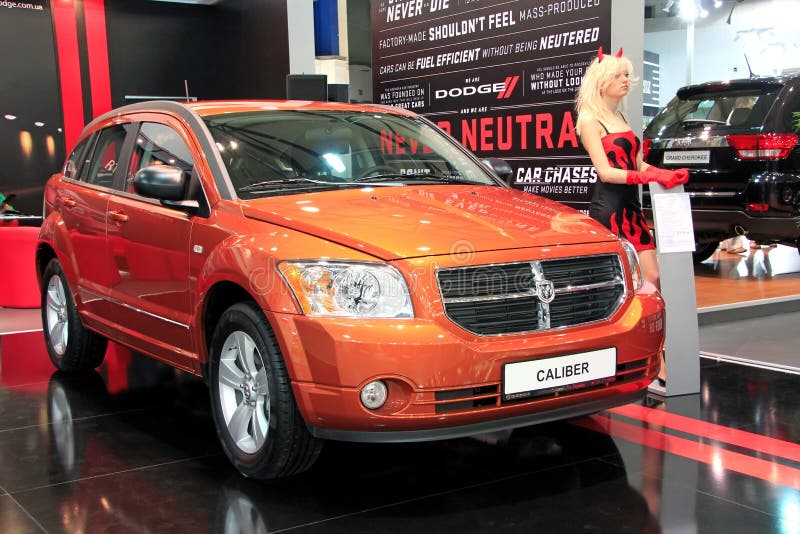 Dodge Caliber editorial photo. Image of girl, motorshow - 37459081