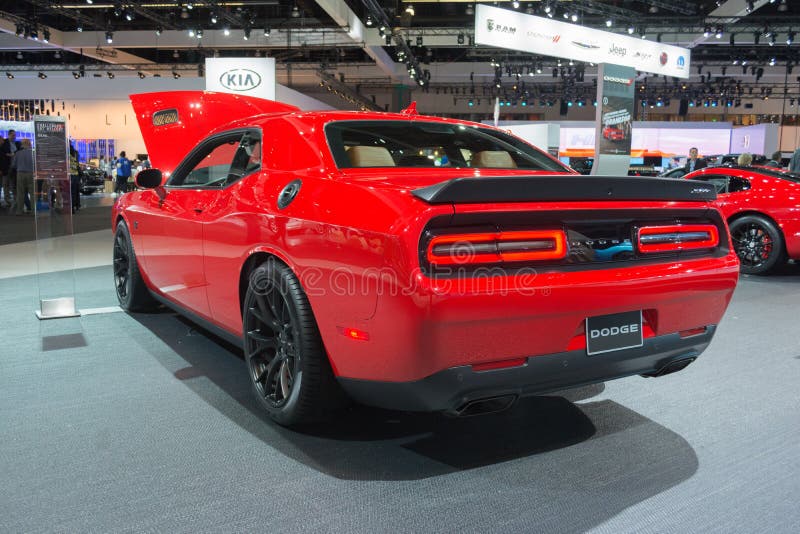 Dodge Challenger SRT on Display Editorial Photography - Image of fast ...