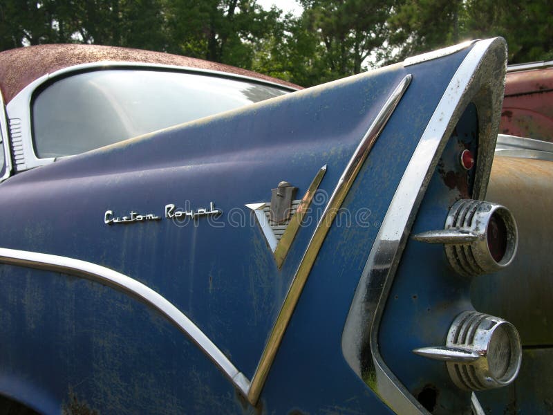 1956 Dodge Custom Royal Lancer Editorial Image - Image of rusted, sedan ...