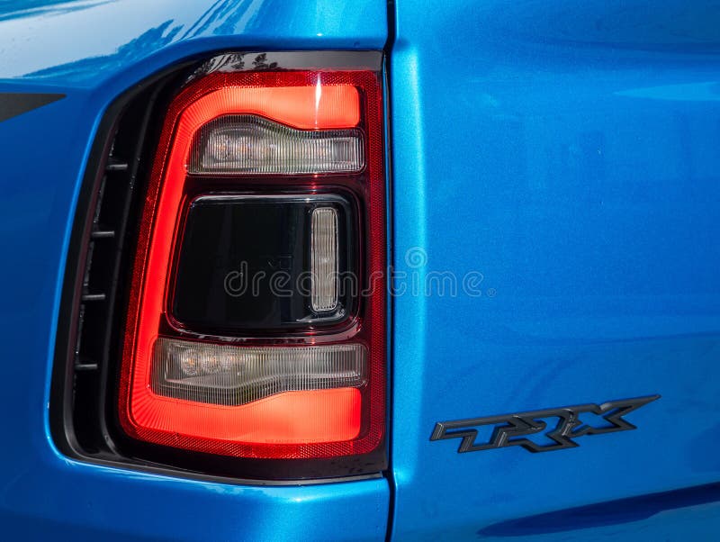 Dodge Ram Trx editorial image. Image of headlights, land - 295660945