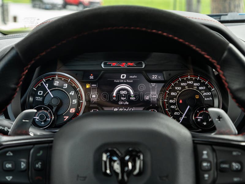 Dodge Ram Trx editorial stock photo. Image of light - 295661038