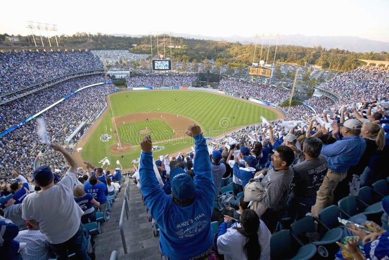 Dodger fans editorial stock image. Image of batter, home - 27069699