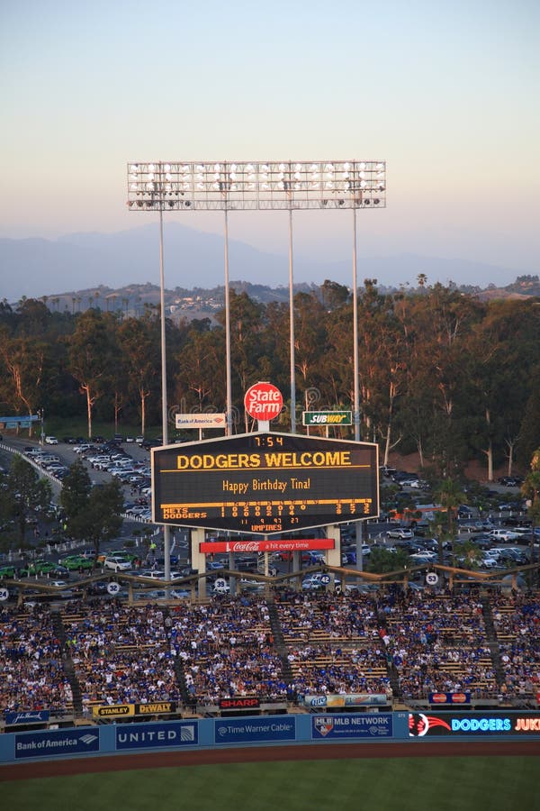 Dodger Stadium - Los Angeles Dodgers Editorial Stock Image - Image of ...