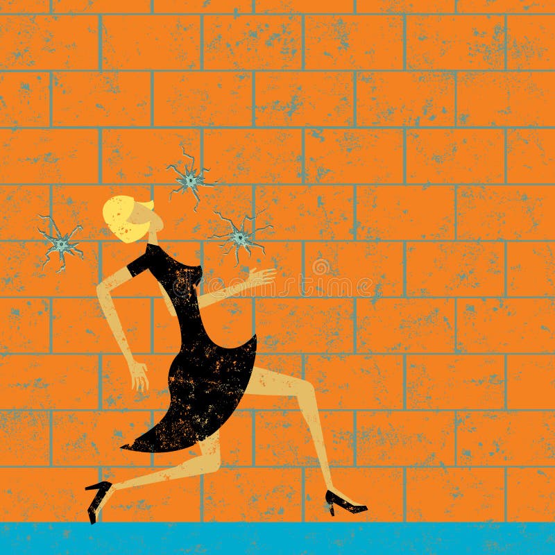 Dodging Bullets stock vector. Illustration of textured - 70975219