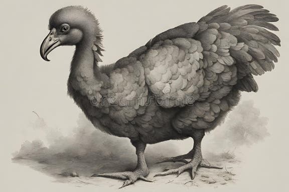 Vintage Illustration of the Dodo Stock Illustration - Illustration of duck, white: 316348232