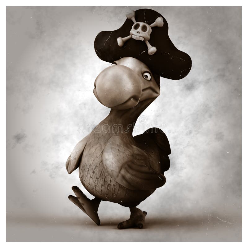 Dodo stock illustration. Illustration of dodo, pirate - 76172976