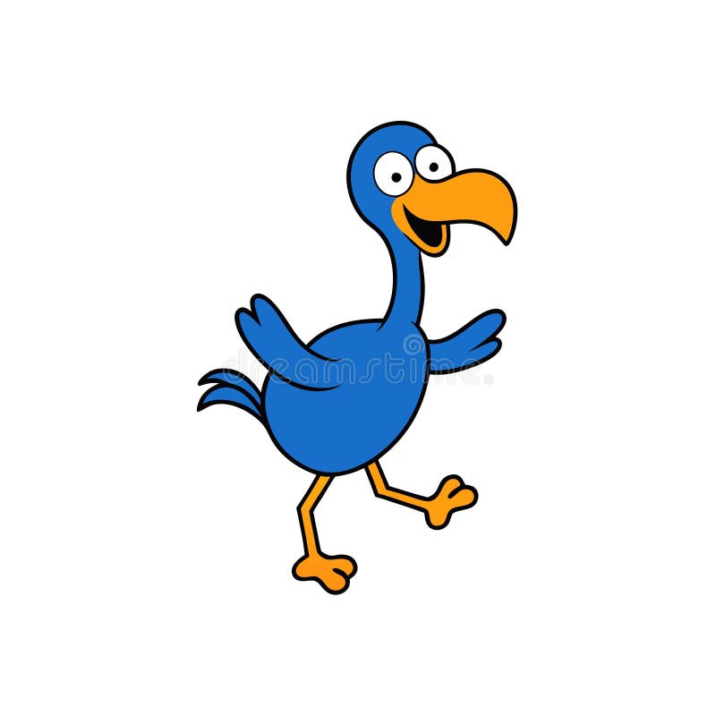 Dodo Bird Dancing Icon Vector Stock Vector - Illustration of symbol ...