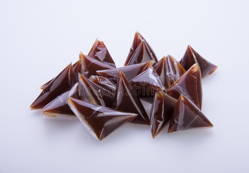 Dodol or Malaysia Traditional Candy on the Background. Stock Photo ...