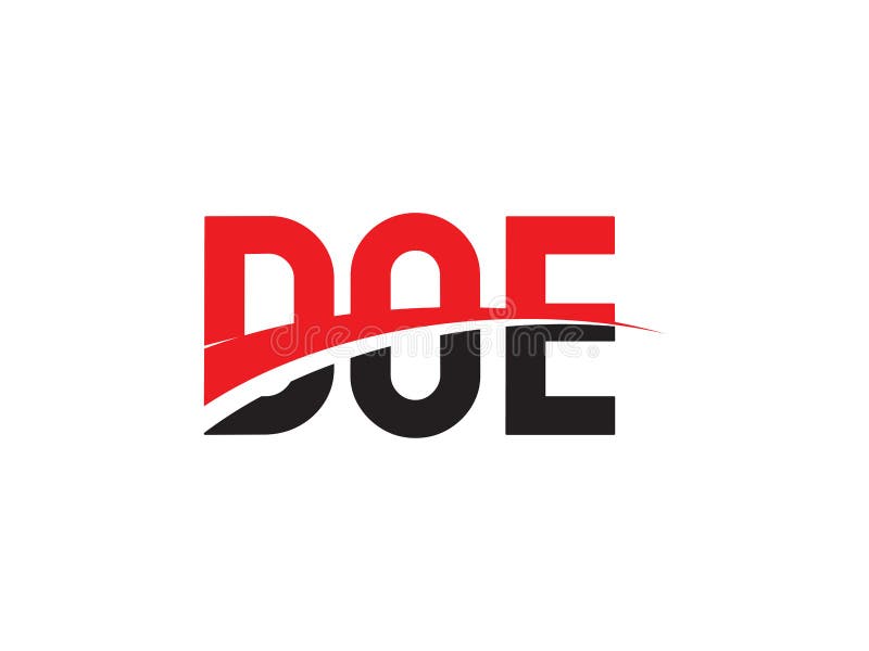 DOE Letter Initial Logo Design Vector Illustration Stock Vector ...