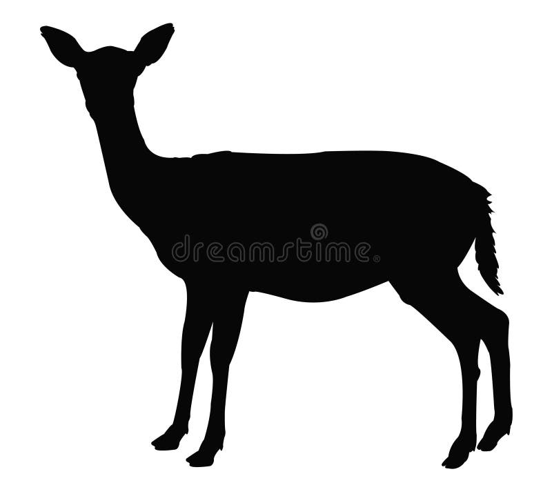 Doe Silhouette Clipart Image
