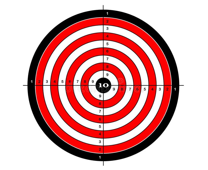 Doel Die Vector Voor Schietbaan Schieten Vector Illustratie ...