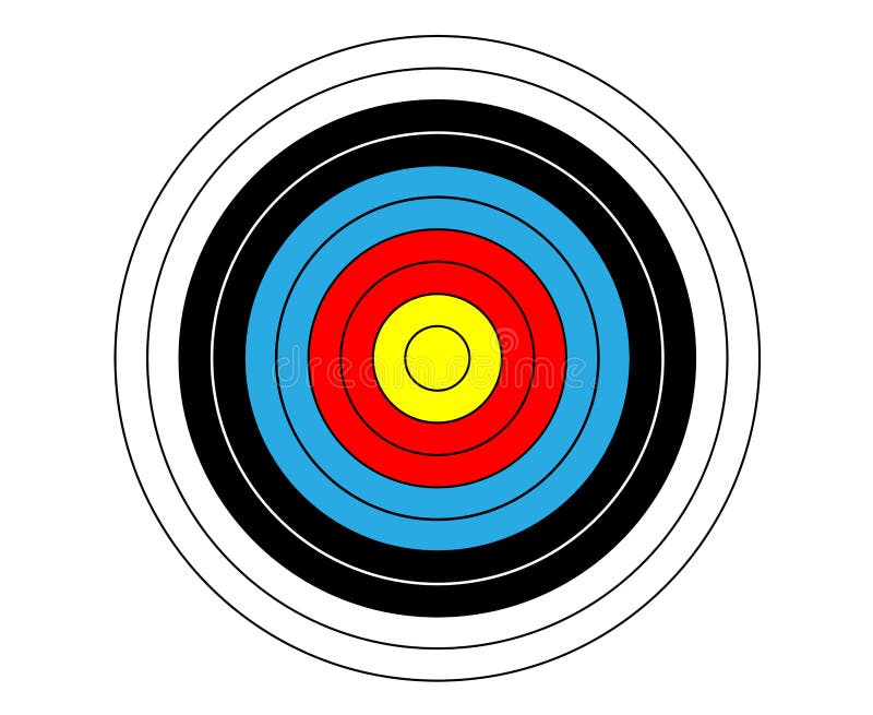 Doel Die Vector Voor Schietbaan Schieten Vector Illustratie ...