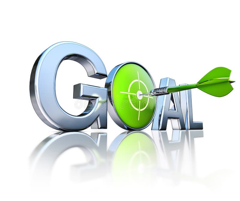 Doel en pijl stock illustratie. Illustration of vrijetijdsbesteding ...