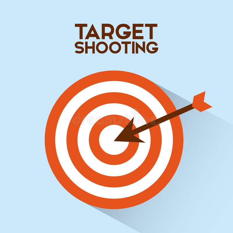 Doel die ontwerp schieten vector illustratie. Illustration of ...
