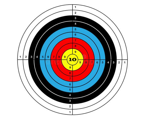 Doel het Schieten vector illustratie. Illustration of spatie - 80715854