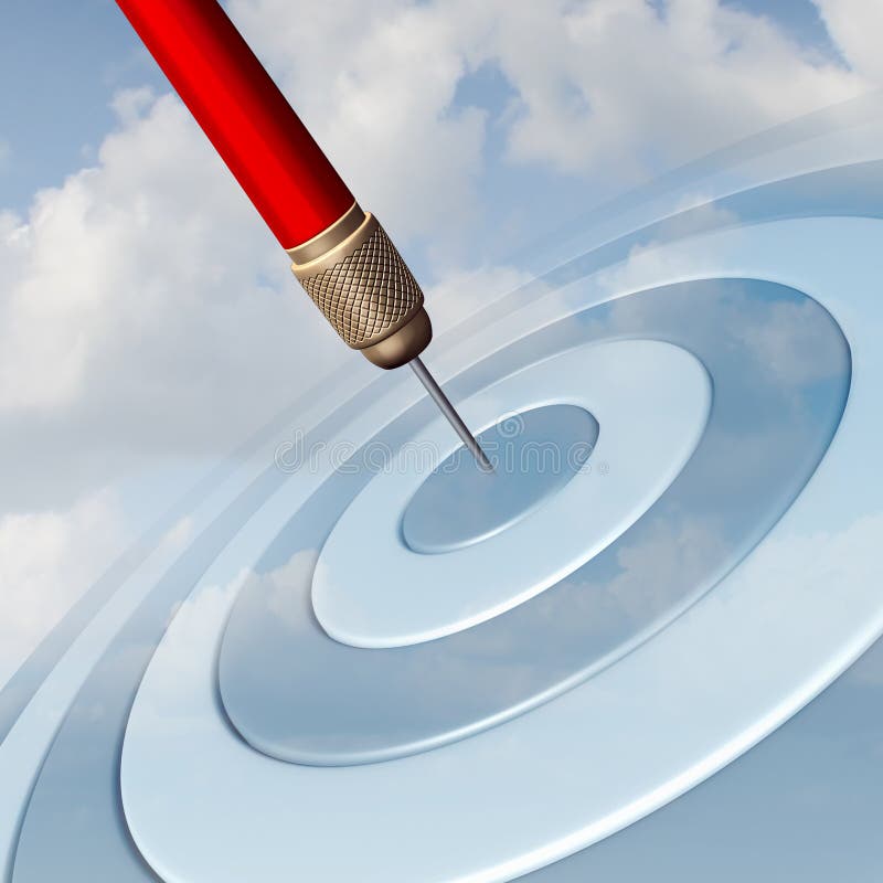 Het Bereiken Van De Doelstelling Stock Illustratie - Illustration of ...