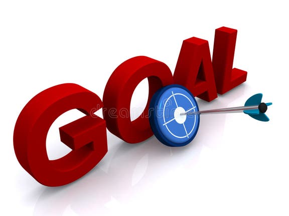 Doel met een doel stock illustratie. Illustration of centrum - 41763218