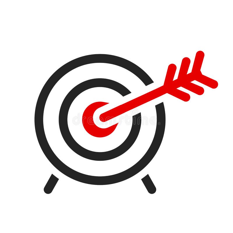 Doel Vlak Pictogram - Vector Stock Illustratie - Illustration of ...