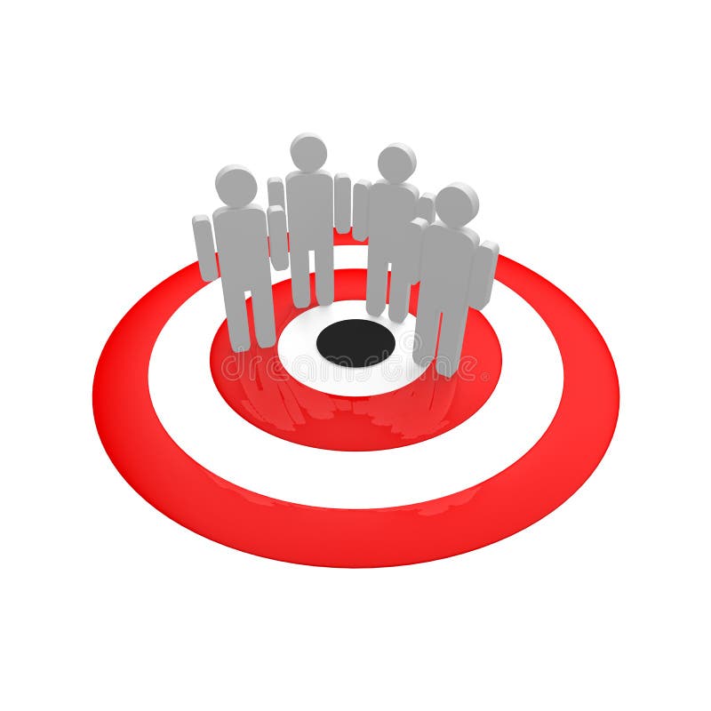Doelgroep stock illustratie. Illustration of mensen, publiek - 31502141