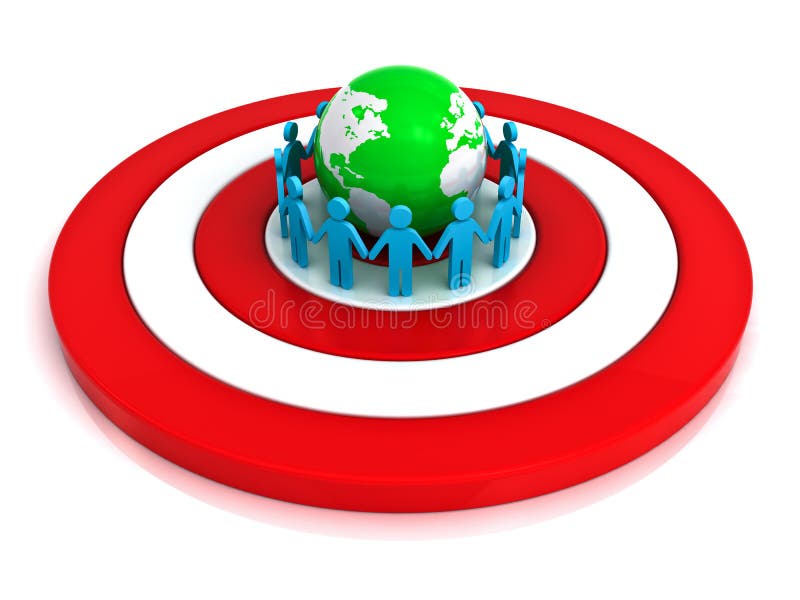 Doelgroep concept stock illustratie. Illustration of begrip - 27405633