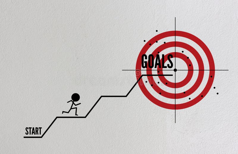 Doelstellingen in Bedrijfsconcept Stock Illustratie - Illustration of ...