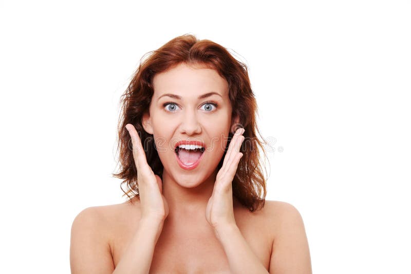 Doen schrikken stock afbeelding. Image of haar, wijfje - 19861597