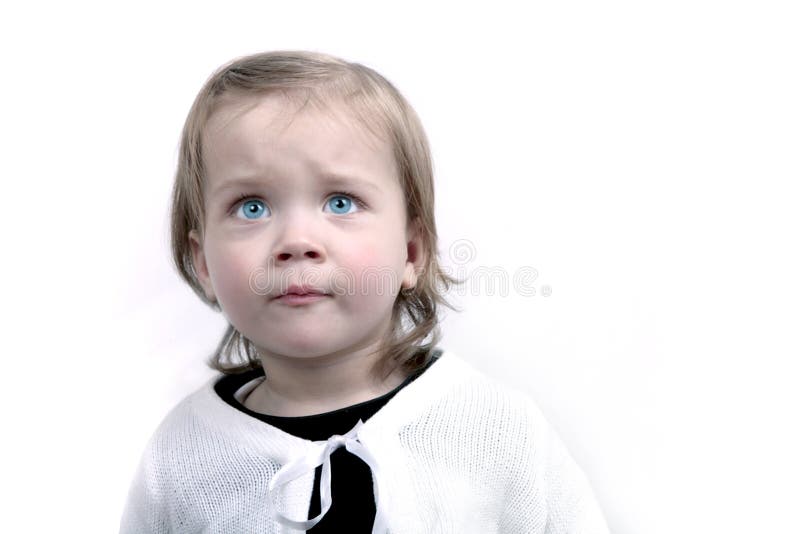 Doen schrikken baby stock afbeelding. Image of droefheid - 6002919