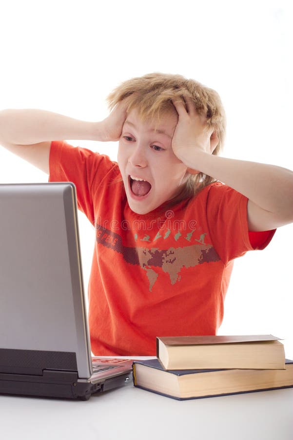 Doen schrikken tiener stock foto. Image of wonderkind - 2370446