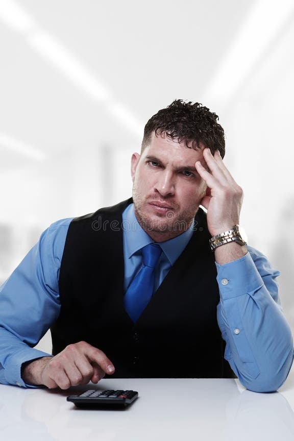 Does it add up stock image. Image of office, businessman - 25281507