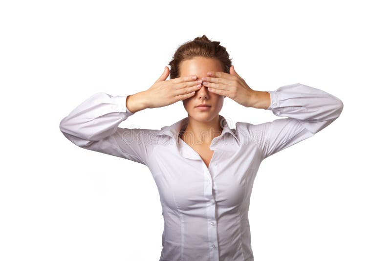 She does not see stock image. Image of concept, human - 27264789