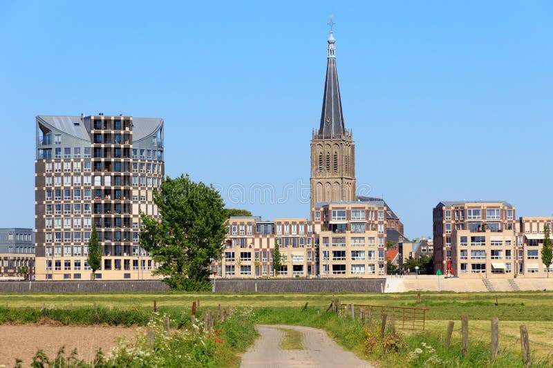 Doesburg stock image. Image of church, view, urban, street - 41504799