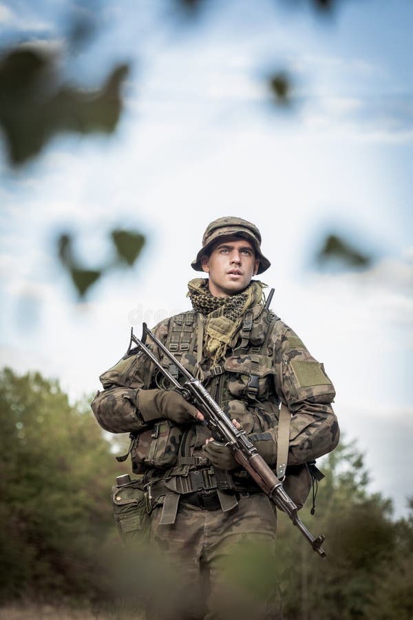 He doesn t know fear stock photo. Image of shoot, terrorism - 78377566