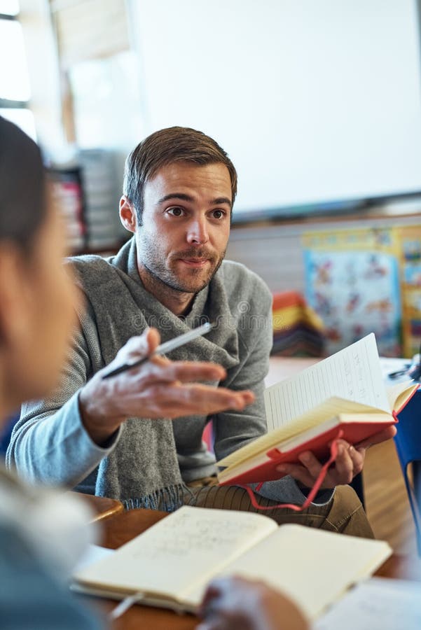 He Doesnt Mind Sharing His Knowledge. a Handsome Young University ...