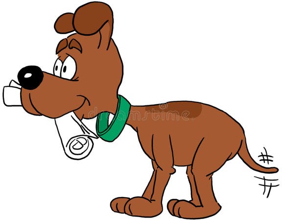 Dog stock illustration. Illustration of carry, animal, paper - 90017