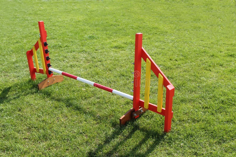 Dog Agility Course. stock image. Image of train, canine - 152243783