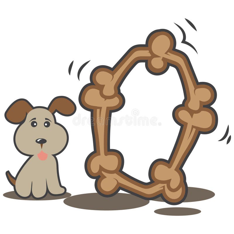 Dog with the Alphabet O. Vector Illustration Decorative Design Stock ...