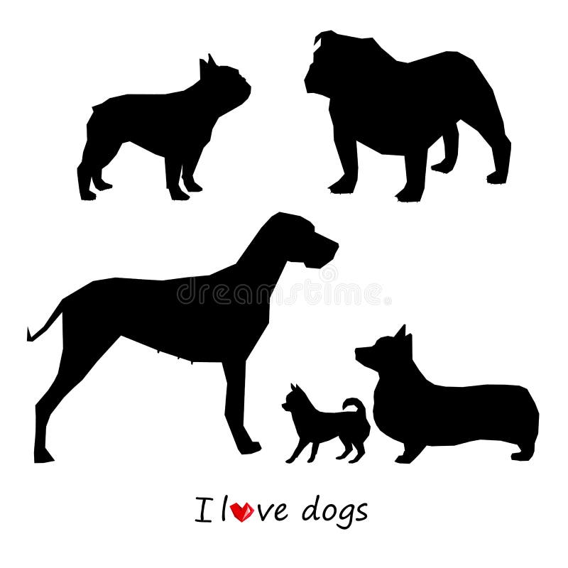 Dog Animal Puppy Pet Vector Black Stock Vector - Illustration of ...
