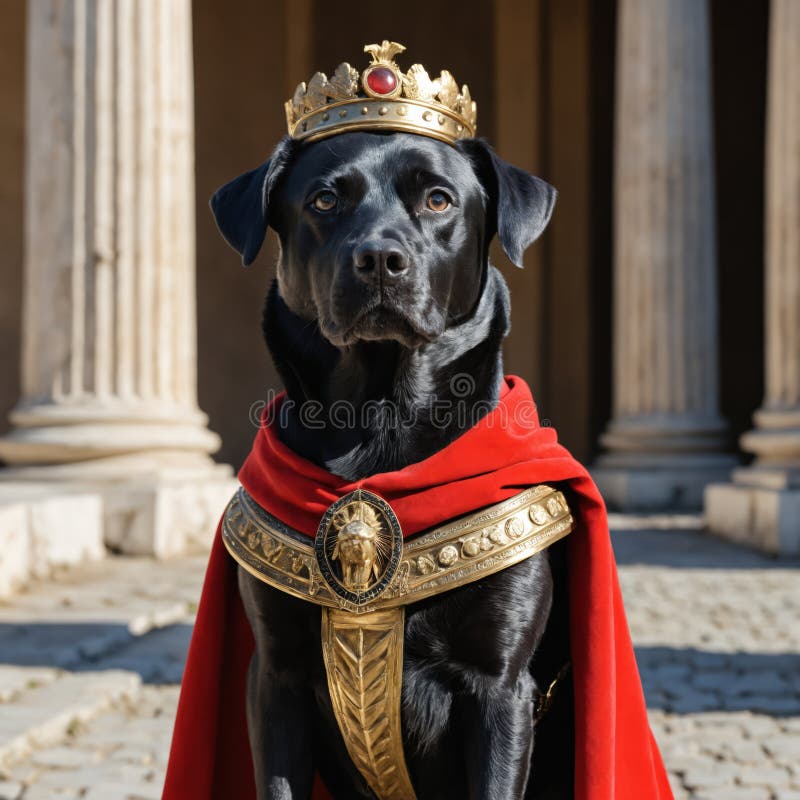 A dog as Nero. stock illustration. Illustration of symbol - 359602713