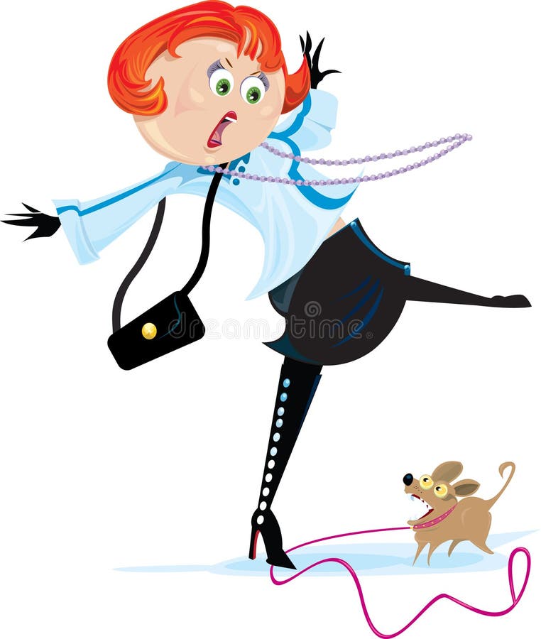 Dog Attack stock vector. Illustration of scared, high - 24821860