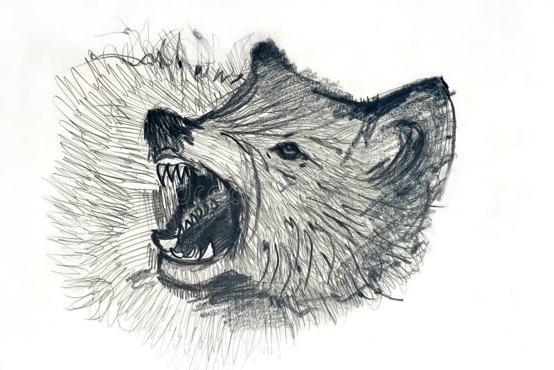 Wolf Attacking Doe Drawing Stock Photos - Free & Royalty-Free Stock ...