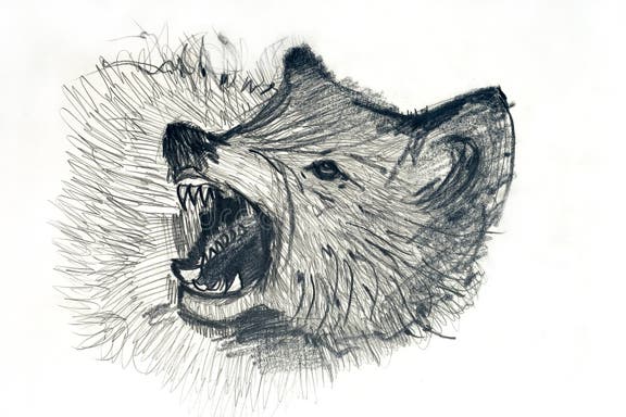 Wolf Attacking Doe Drawing Stock Photos - Free & Royalty-Free Stock ...