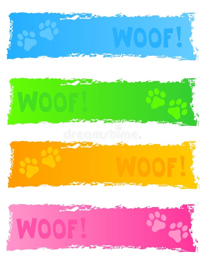 Dog banner / header stock vector. Illustration of header - 21617350