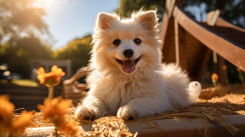 Dog Beauty in Nature, Nice Playground Stock Image - Image of brown ...