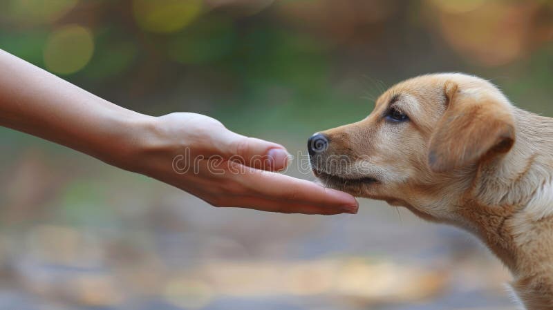 A Dog is Being Petted by a Person& X27;s Hand, AI Stock Image - Image ... A Dog is Being Petted by a Person& X27;s Hand, AI Stock Image - Image ...