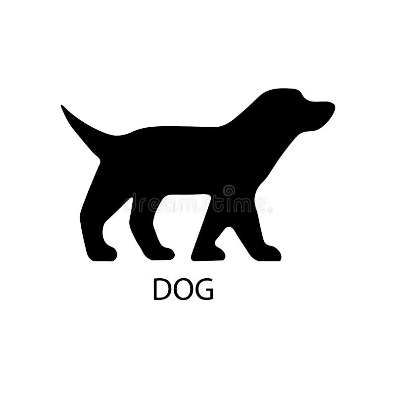 Dog Black Sign Icon. Vector Illustration Eps 10 Stock Illustration ...