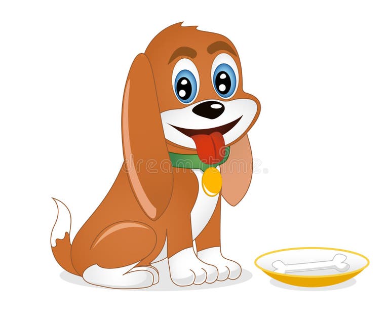 Dog Eating Bone Stock Illustrations – 1,718 Dog Eating Bone Stock ...