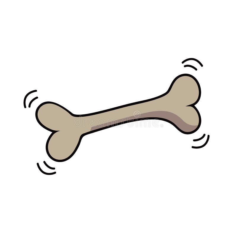 Dog Bone stock vector. Illustration of broken, clip, isolated - 62750452