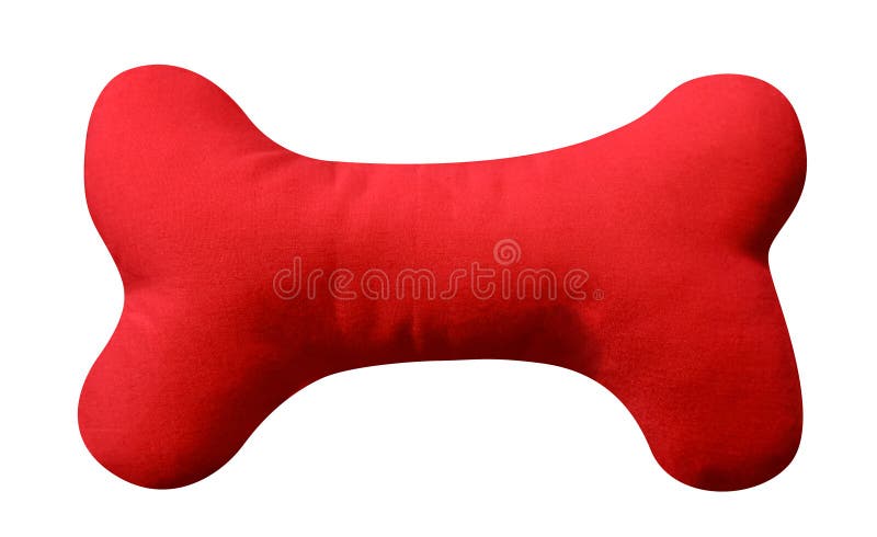 Dog Bone Fabric Red for Pet Toy Stock Image - Image of year, isolated ...