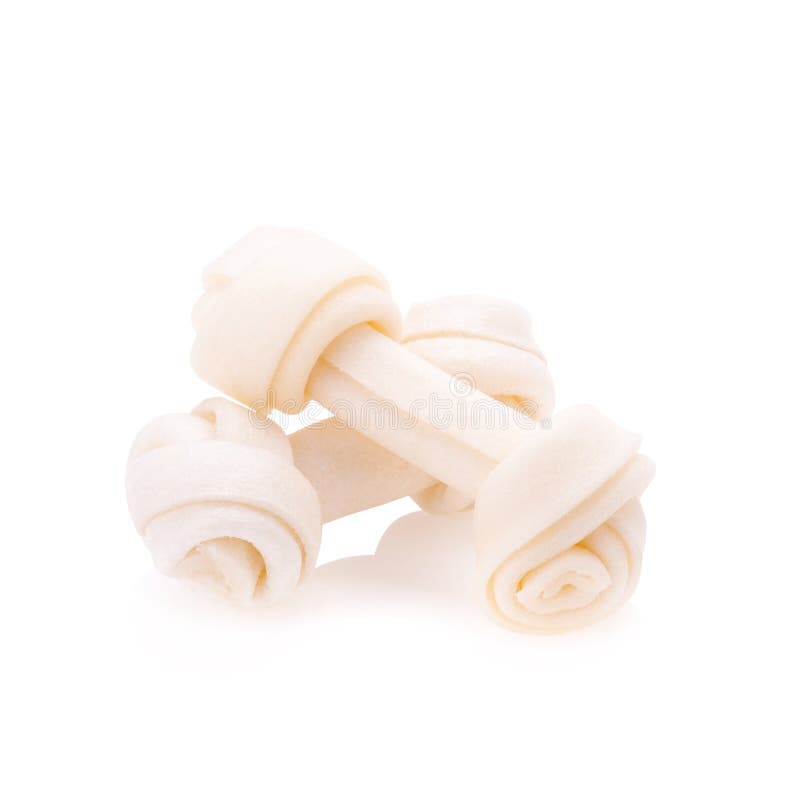 Dog Bone Isolated on a White Background Stock Photo - Image of meat ...